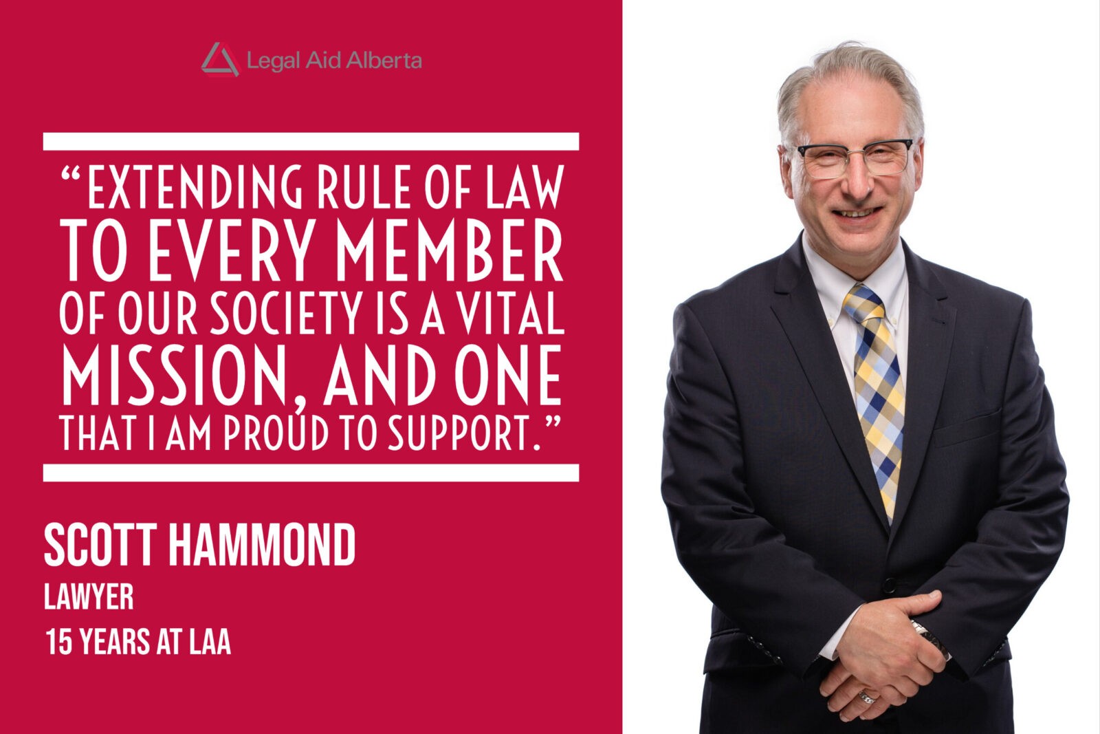 "A vital mission" - Legal Aid Alberta