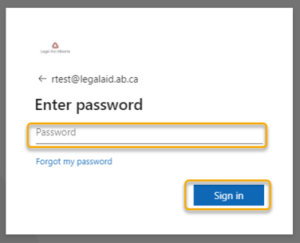Lawyer Portal: Multi-Factor Authentication - Legal Aid Alberta